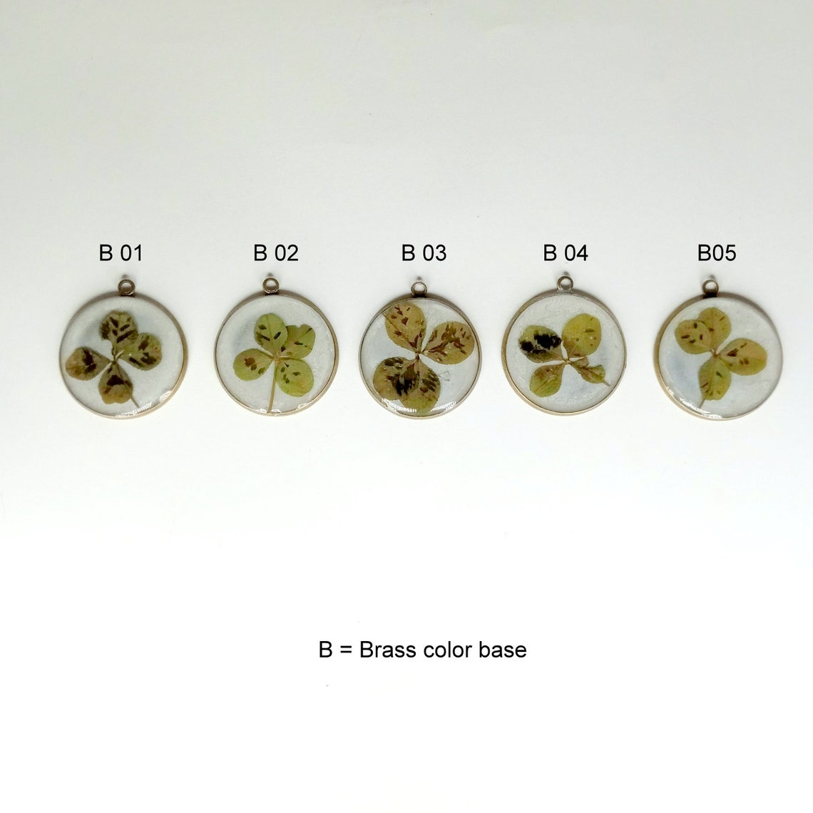 Real Clover Lucky Charm Shamrock Emotional Support Necklace Jewelry ...