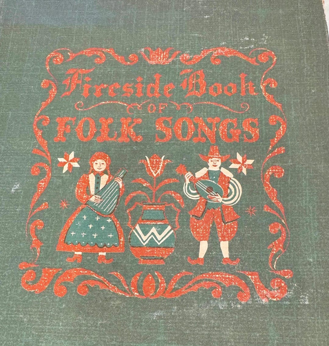 1947 Vintage Fireside Book of Folk Songs - Etsy