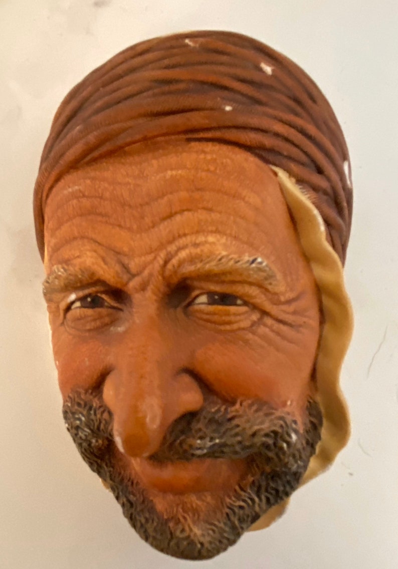 Vintage Bossons Persian Chalkware Wall Hanging - Etsy