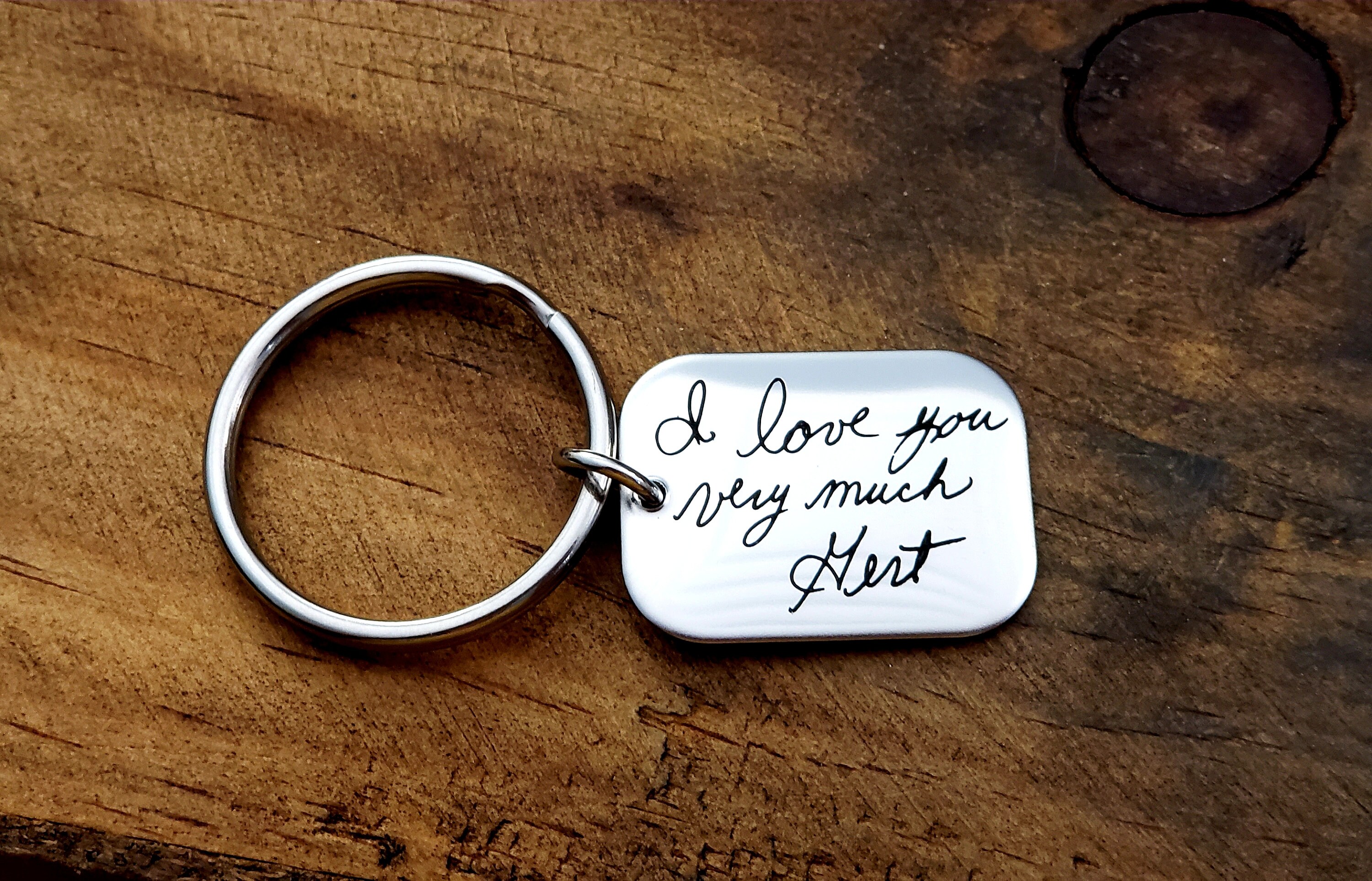 Your Actual Handwriting Keychain Handwritten Gift Signature - Etsy