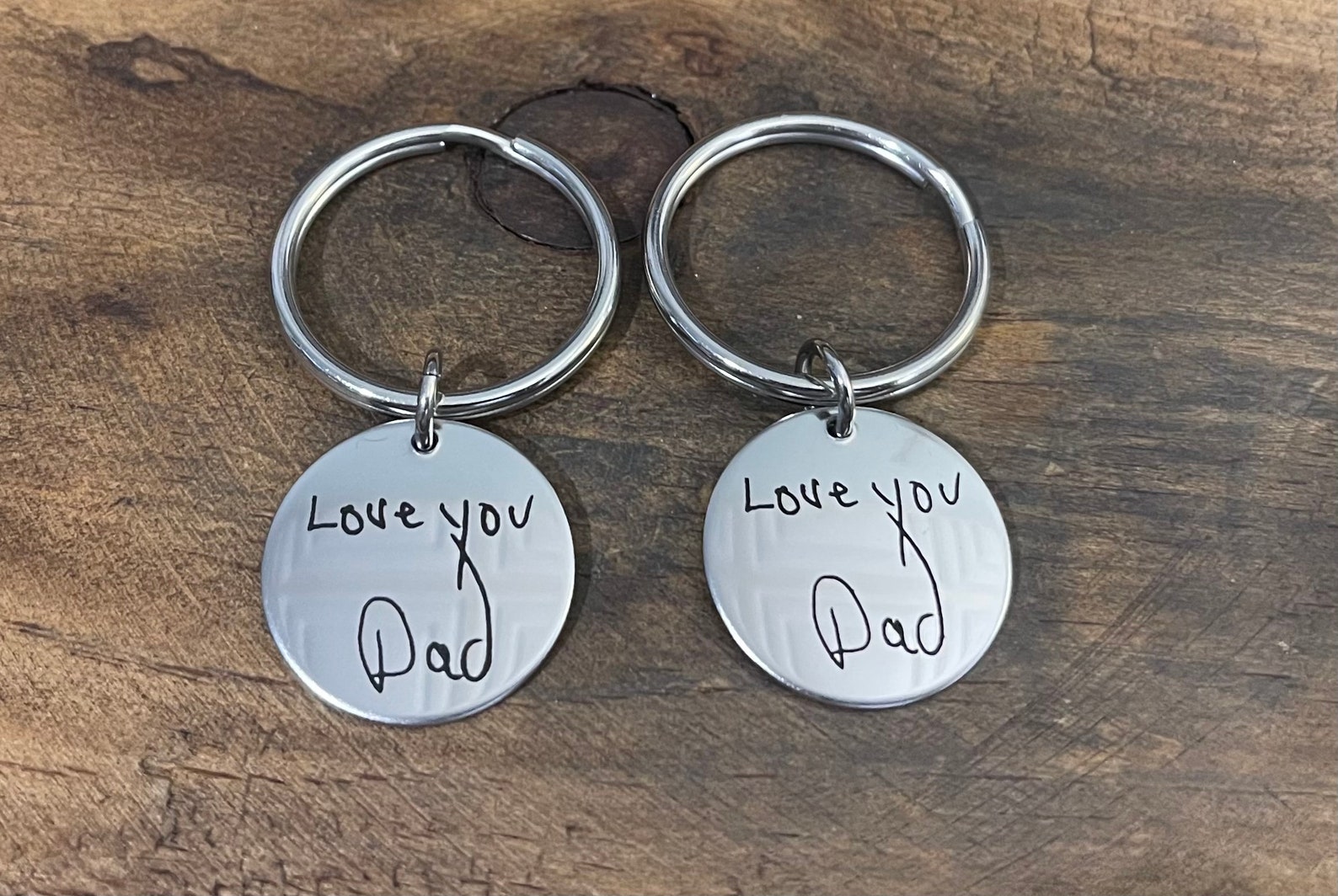 Actual Handwriting Keychain Customized Keychain Signature | Etsy