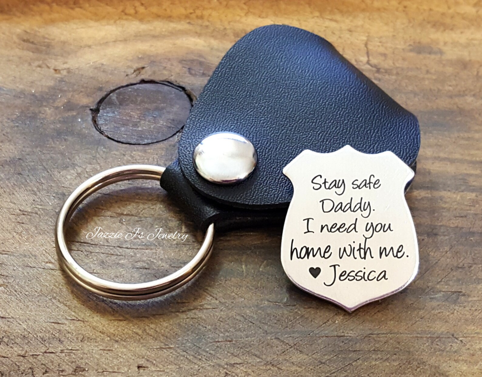 Badge Keychain Police Badge Token With Case Make It Home | Etsy