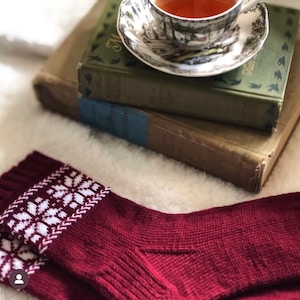 Winter Socks Knitting Pattern, Fair Isle, Stranded, Colorwork - Etsy