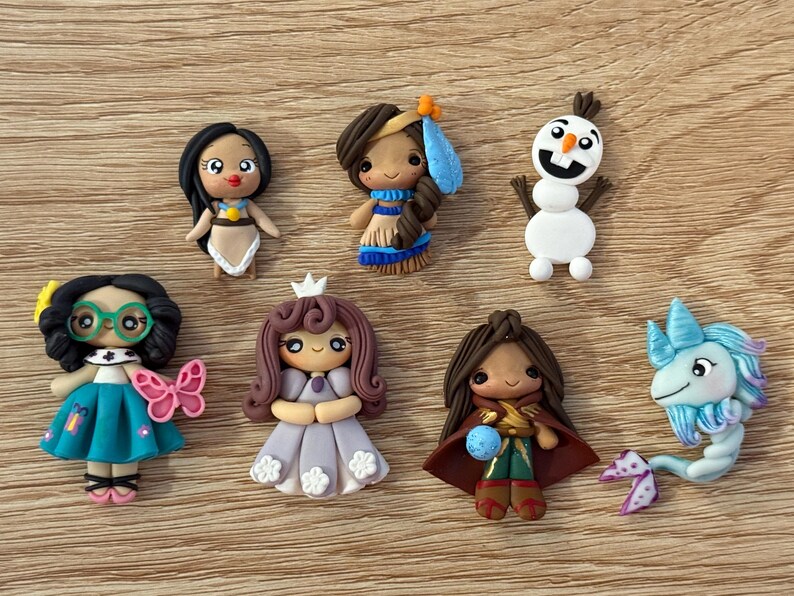 Princess Clay Hair Bow Center Embellishments Item - Etsy