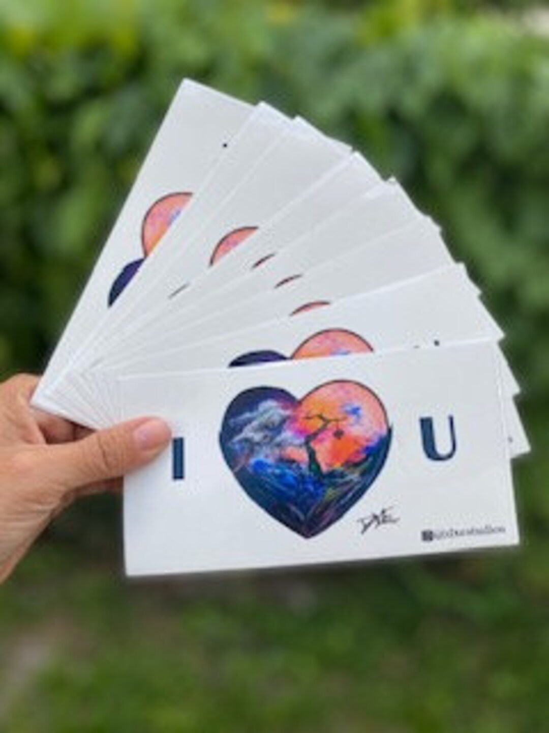 I Love You Stickers 3x6 Heavy Duty Sticker Original Art Sticker - Etsy