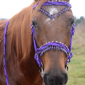 Stunning Hand Braided Bridle With Beaded Browband and - Etsy Australia