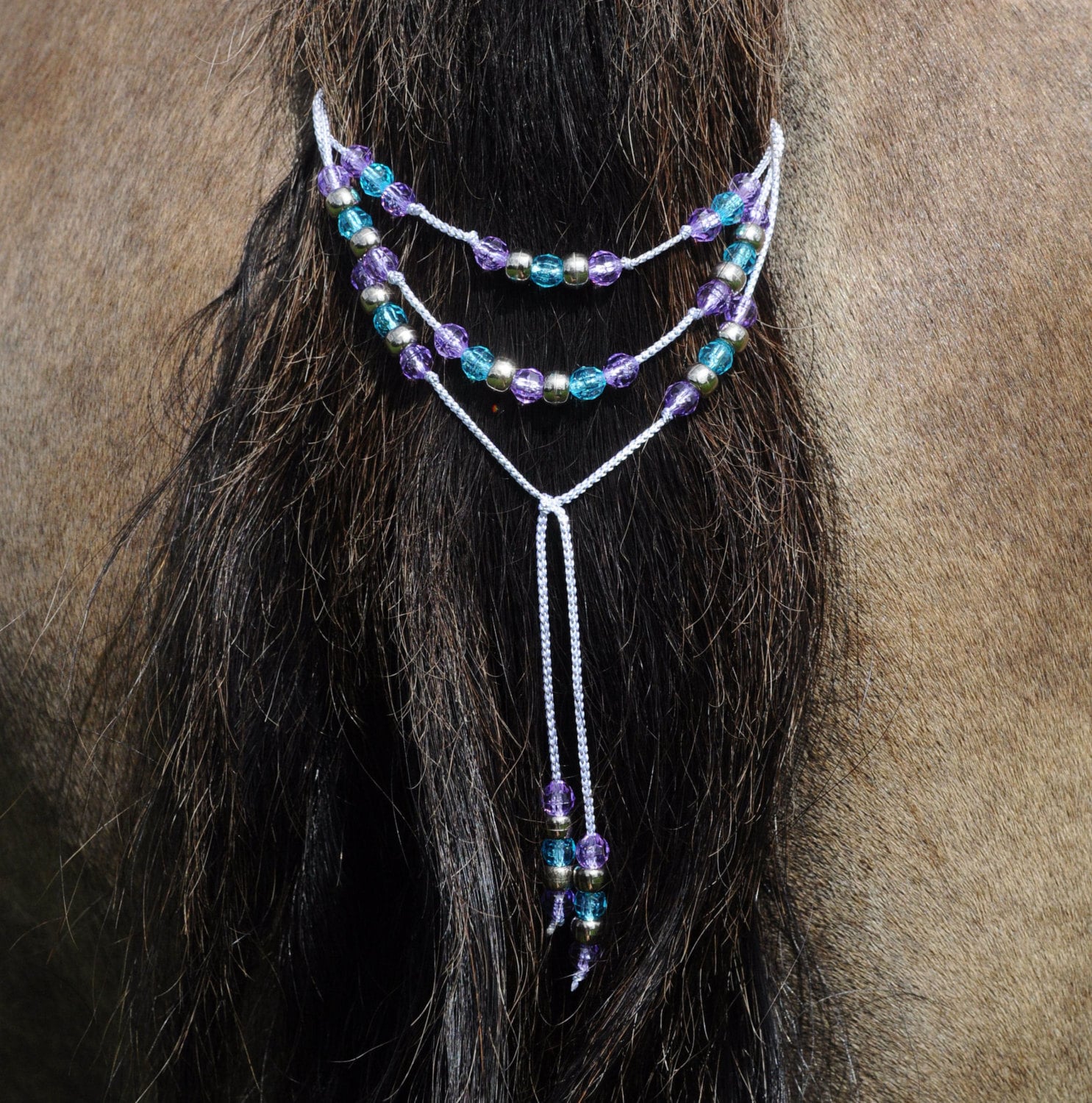 Gorgeous Mane & Tail Beads for Horses Bling Tack Arabian | Etsy