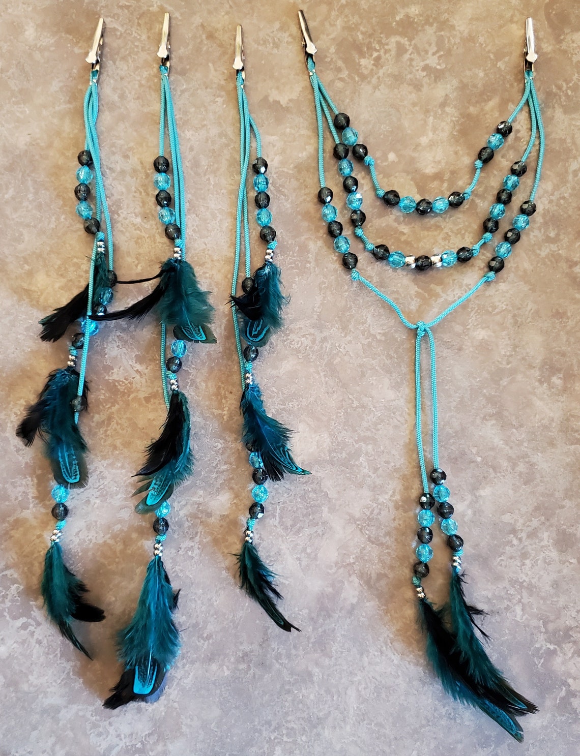 Gorgeous Mane and Tail Beads With Feathers!! for Horses! Bling Tack ...