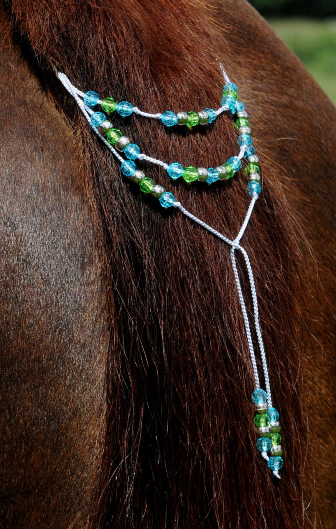 Gorgeous Tail Beads for Horses Bling Tack Arabian AQHA - Etsy