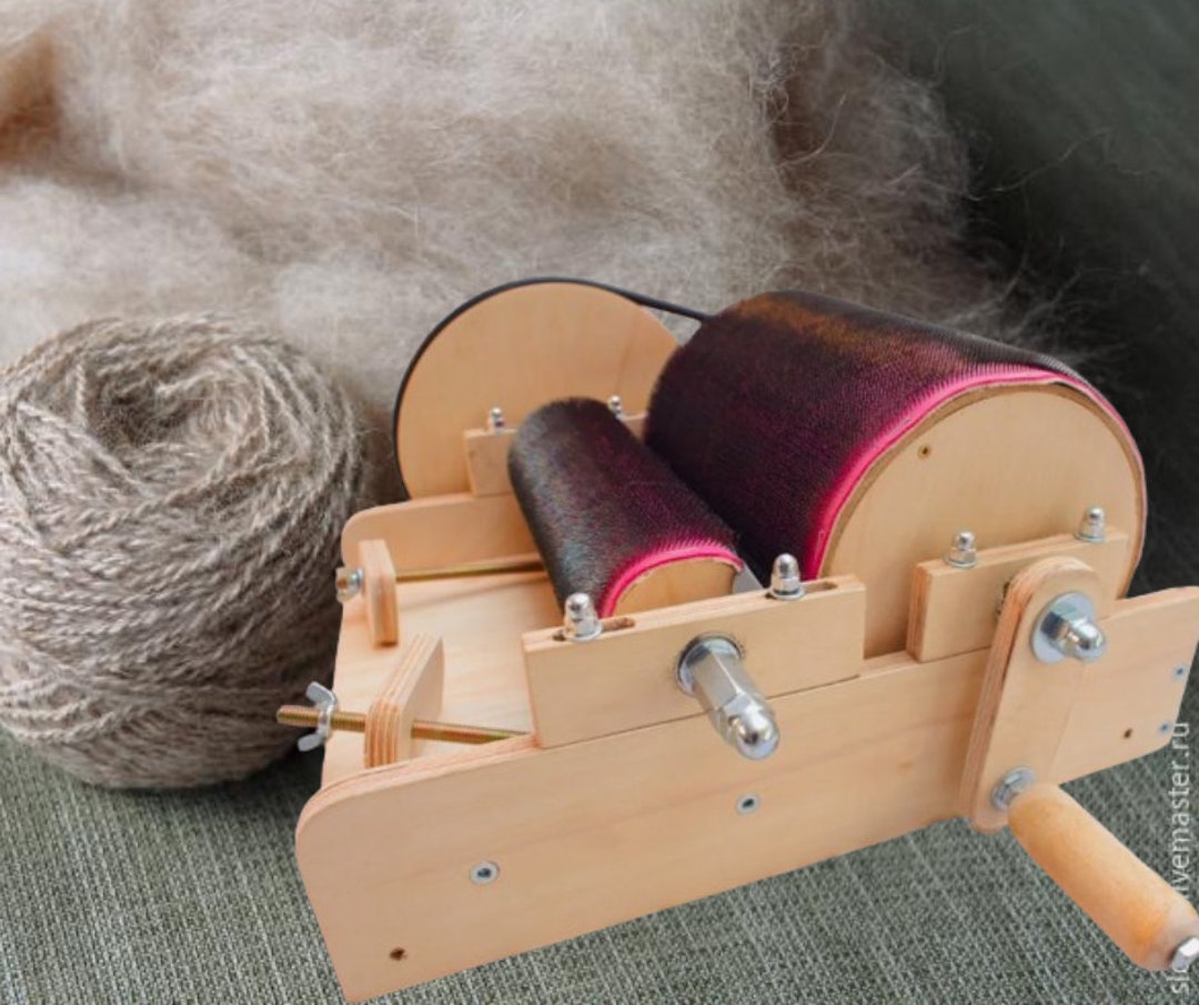 Hand Drum Carder Carding Wool Fiber Wooden Machine NEW - Etsy Canada
