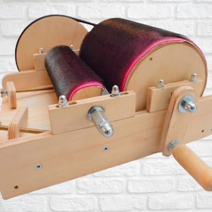 Hand Drum Carder Carding Wool Fiber Wooden Machine NEW - Etsy Canada