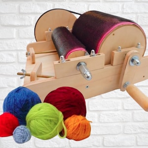 Hand Drum Carder Carding Wool Fiber Wooden Machine NEW - Etsy Canada