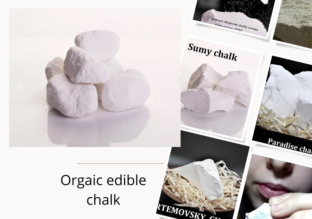 Edible Chalk 2 LB Organic 100% Natural for Chalk Eater ASMR Chalk Clay ...