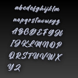 Large Letters Fonts Sweet Dreams [STL Files] (DIGITAL DOWNLOAD) for 3D ...