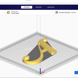 Large Fancy Letters Fonts [STL Files] (DIGITAL DOWNLOAD) for 3D ...