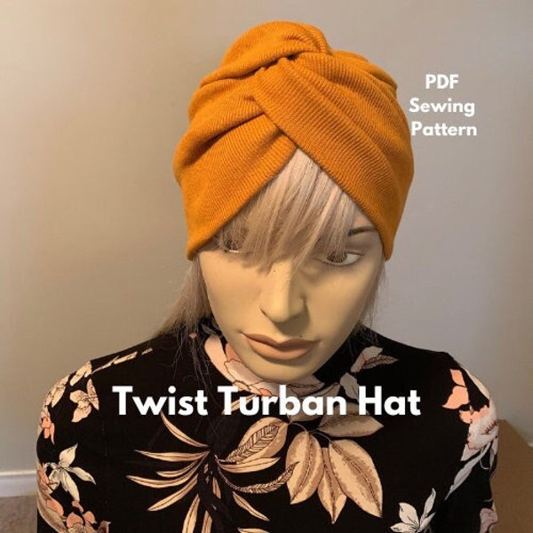 Adult Turban Pdf Sewing Pattern - Etsy