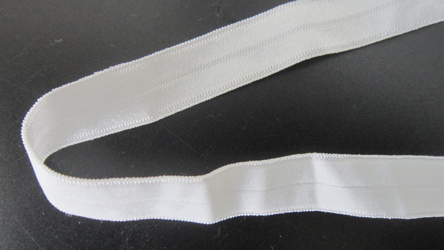 5/8 Foldover Elastic 6 Yards White Foldover Elastic | Etsy