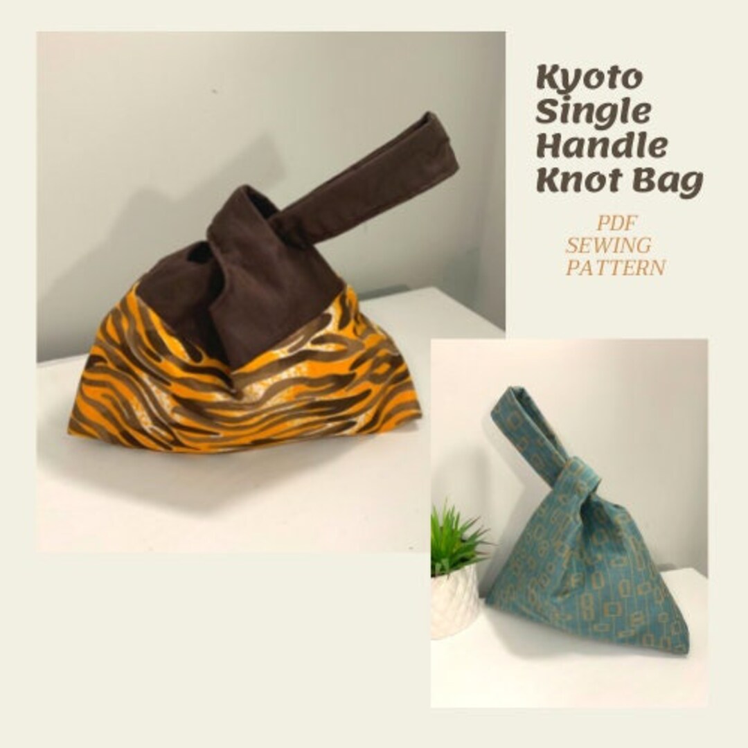 Japanese Knot Bag PDF Sewing Pattern Single Handle Bag PDF Sewing ...
