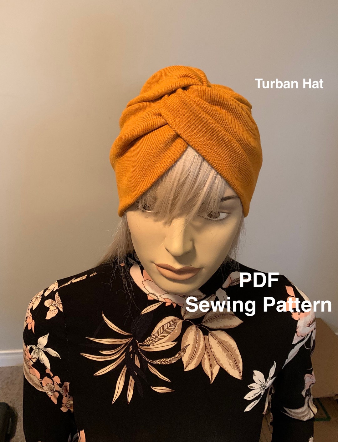 Turban Sewing Pattern Headwrap PDF Pattern Chemo Hat Sewing - Etsy