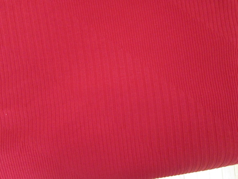 2 Yards Red Ribbed Jersey Knit Fabric Red Knit Sweater Fabric - Etsy