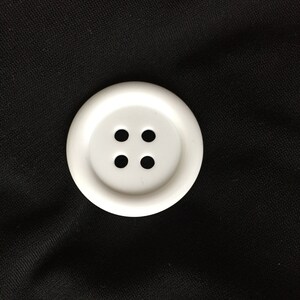 1 1/8" White Button Plastic Sewing Buttons Pack of 10 Four Holes Craft ...