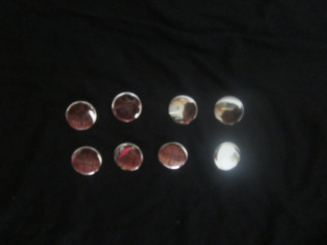 3/4 Inch Silver Buttons Plastic Sewing Buttons Pack of 10 Shiny Silver ...