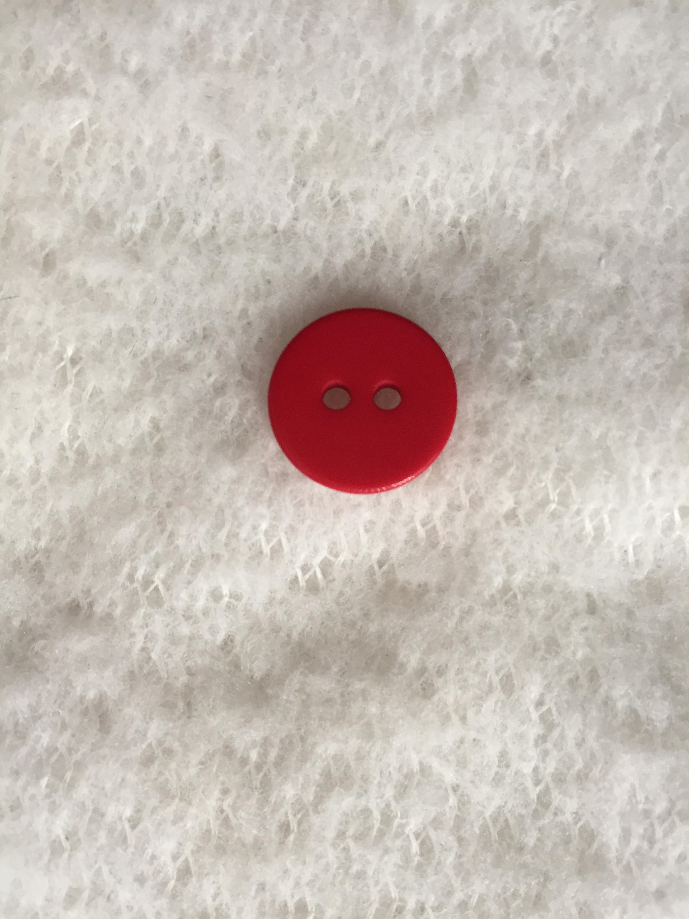 9/16 Red Buttons Plastic Sewing Buttons 10 Pieces Two - Etsy