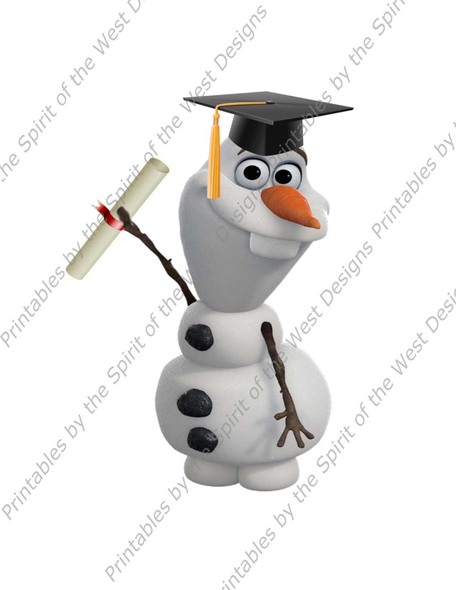 Olaf Graduate Transparent Background Clip Art Iron on Frozen Graduation ...