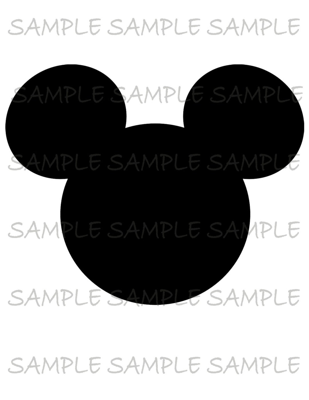 Mickey Mouse Head Birthday IMAGE Use as Printable Iron on or Clip Art ...