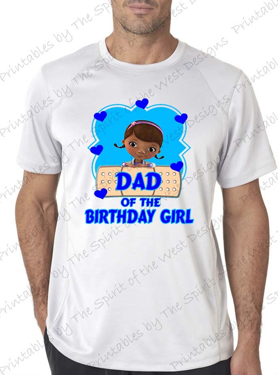 Instant Download Dad of the Birthday Girl Doc Mcstuffins Shirt Iron on ...