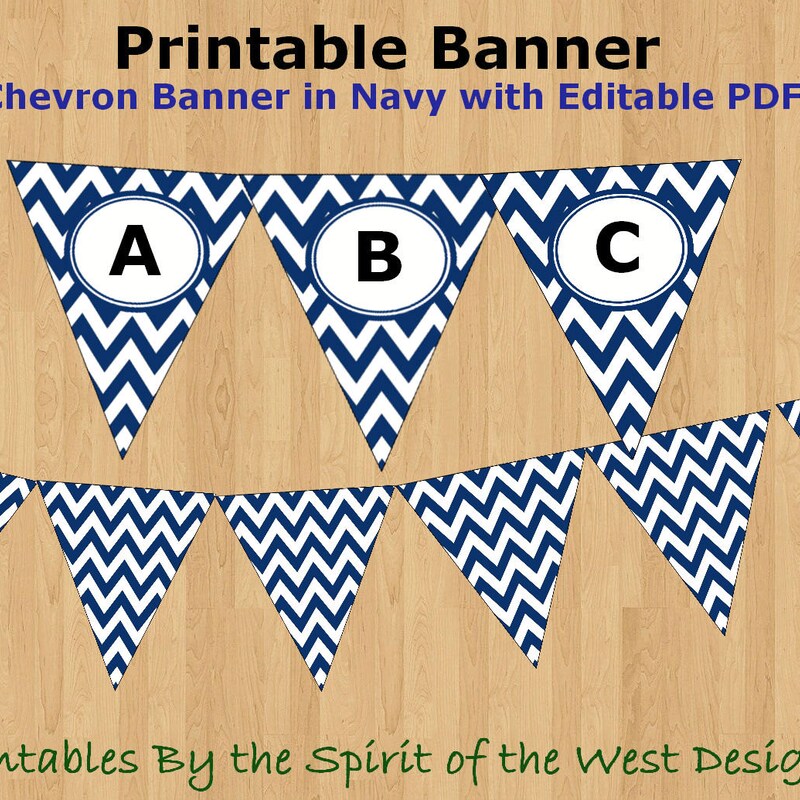 Chevron Pennant - Etsy