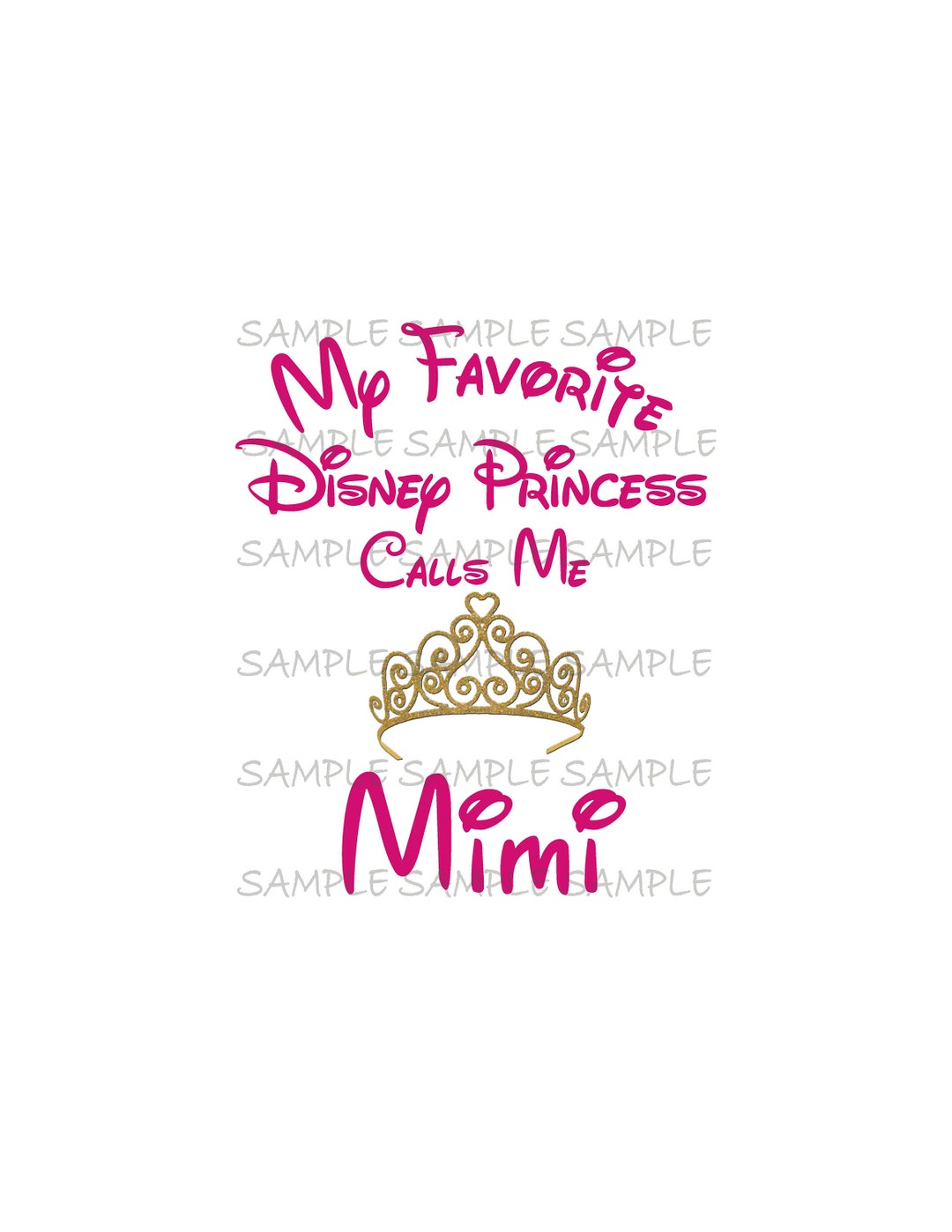 My Favorite Princess Calls Me Mimi IMAGE Use as Iron on Printable Clip ...