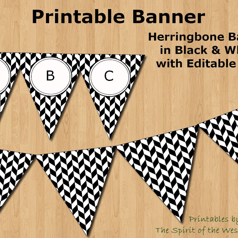 Chevron Pennant - Etsy