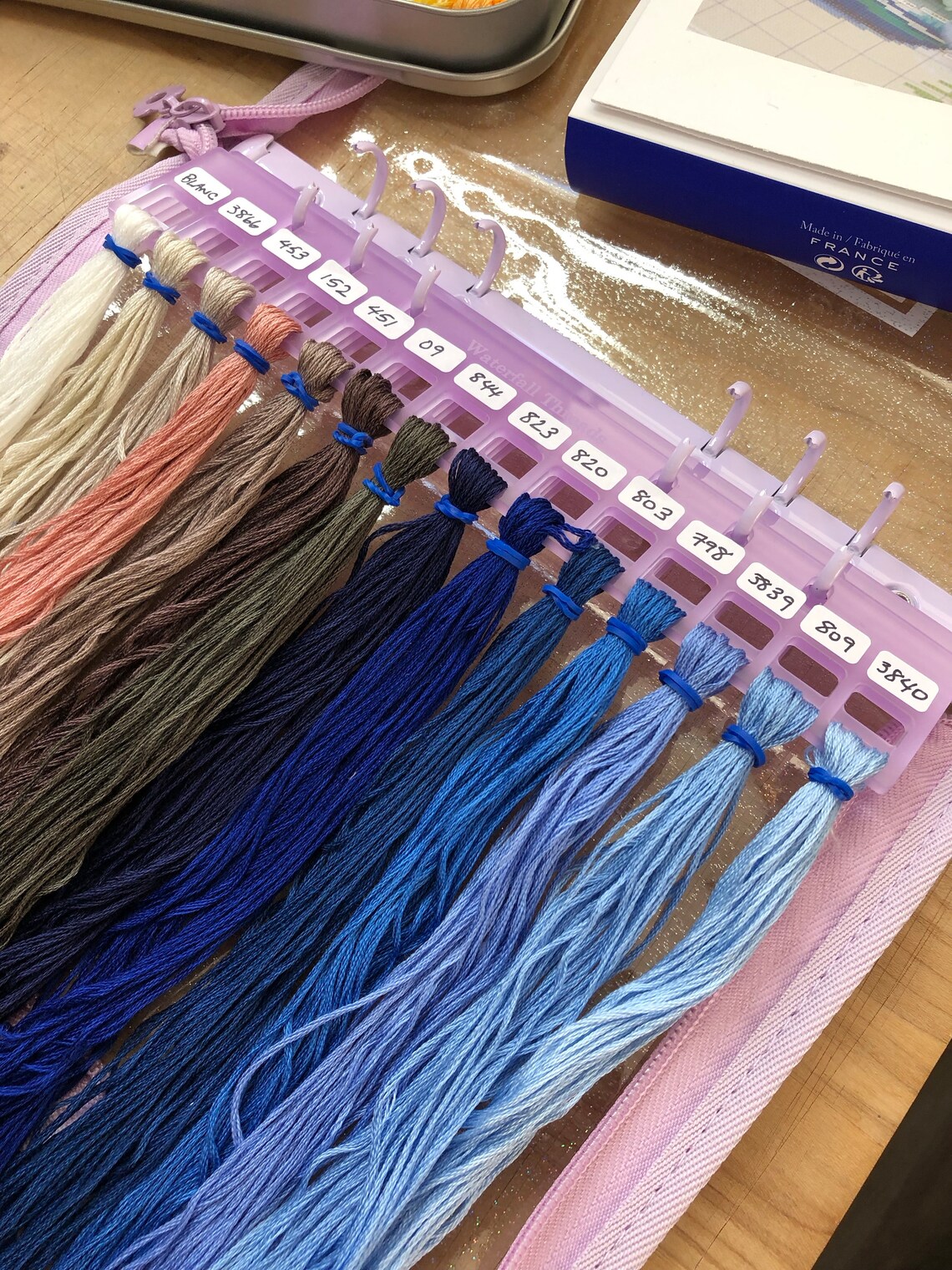 NEW!!!*** MINI Thread & Floss Organizer, A5 Zippered Binder Thread ...