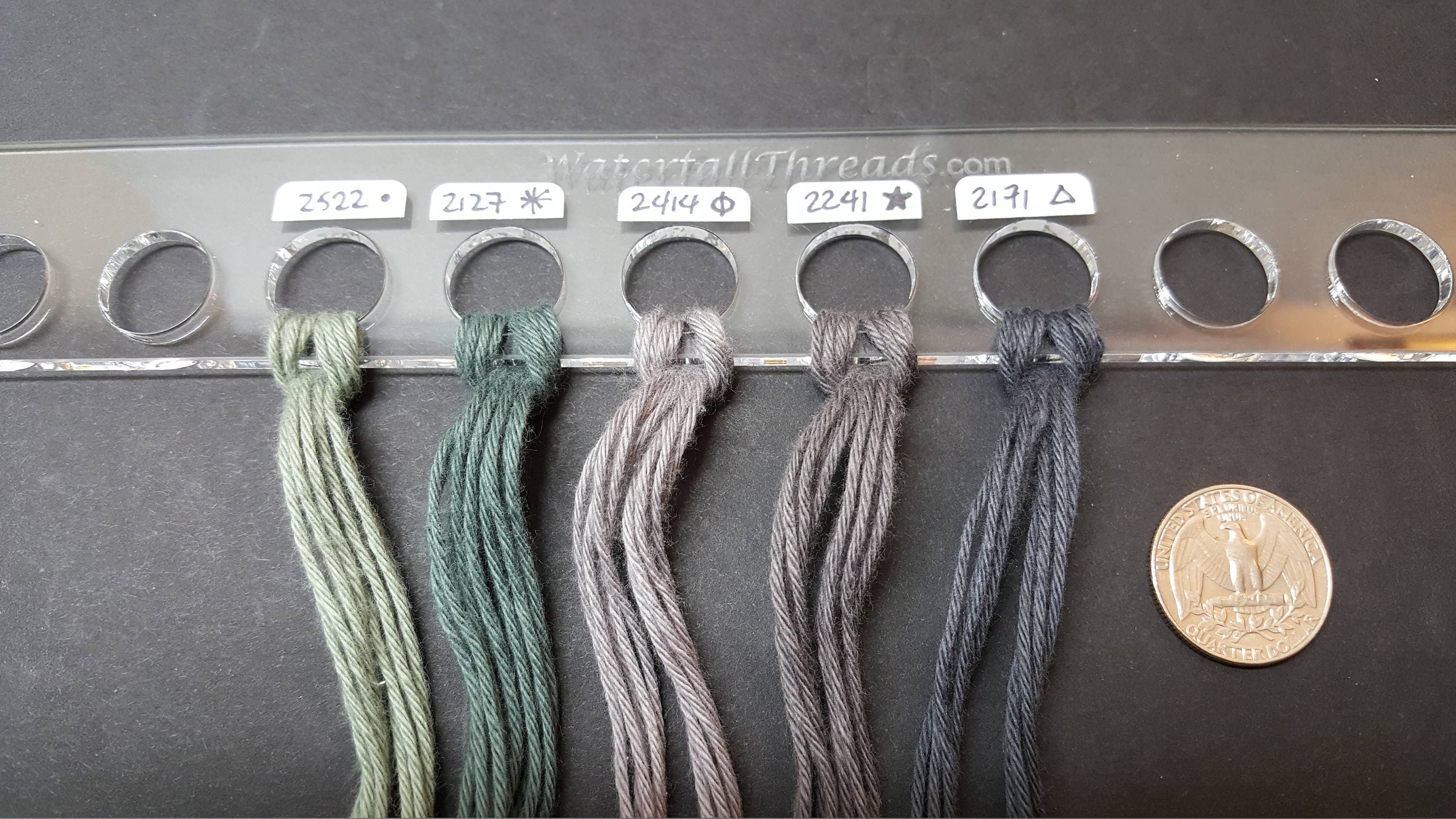 12 LARGE HOLE Hanging File Thread Organizer for DMC Embroidery and ...