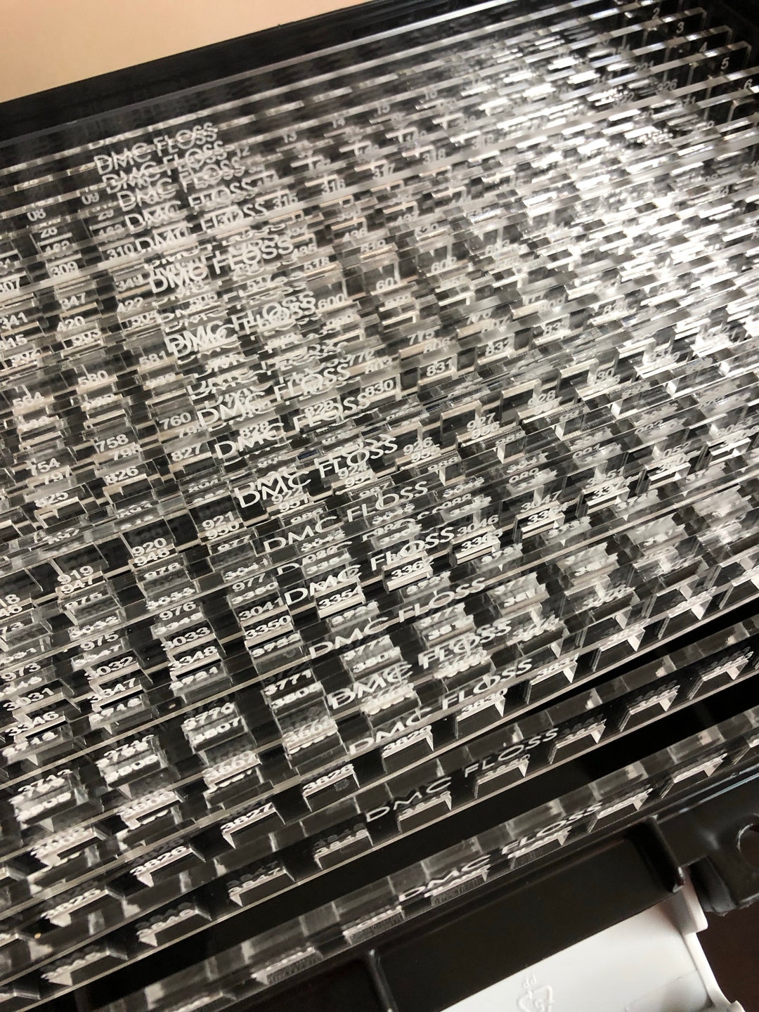 DMC #505 Thread Color Catalog, Hanging File Organizing Bars for DMC ...