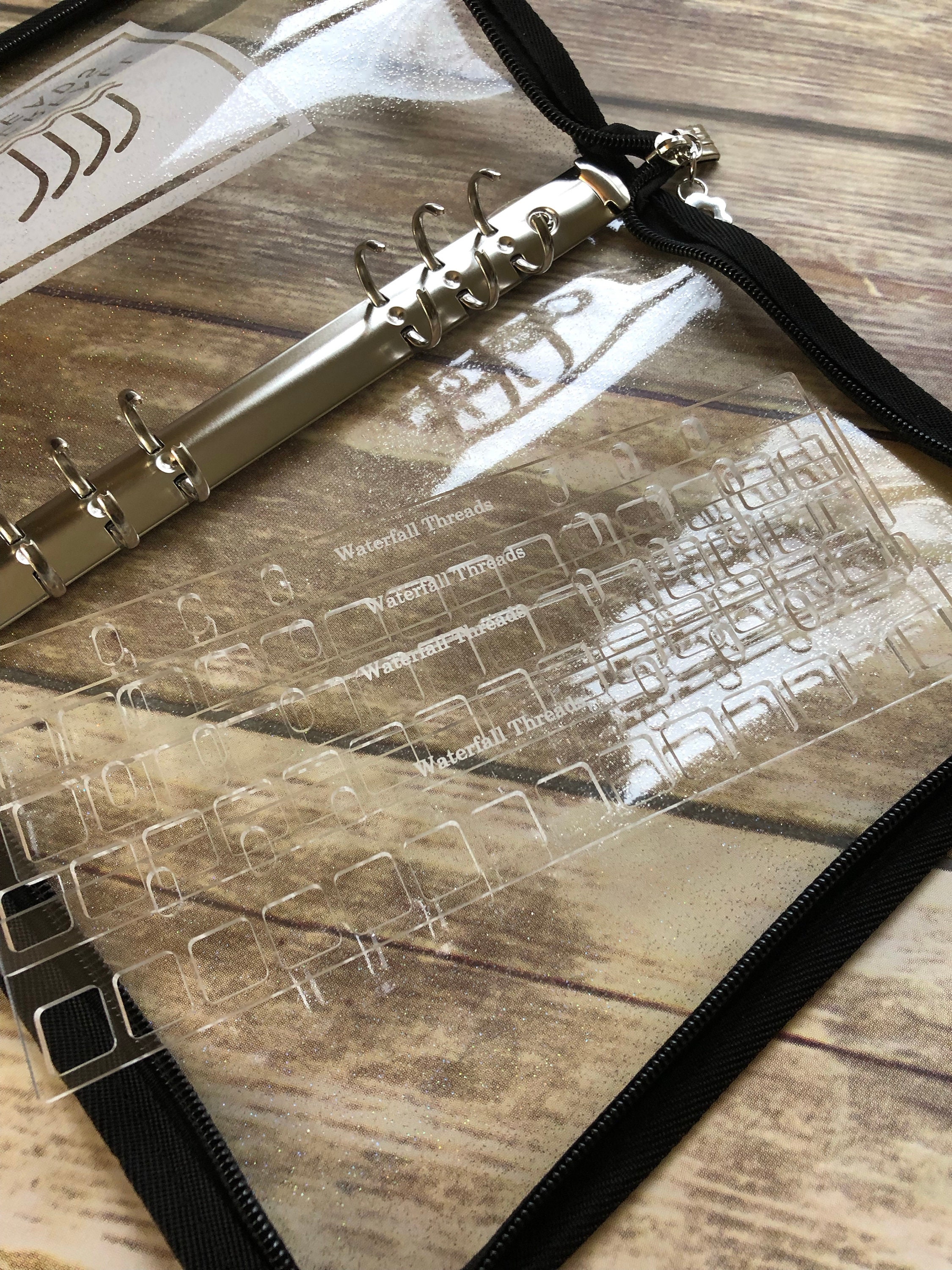 NEW!!!*** MINI Thread & Floss Organizer, A5 Zippered Binder Thread ...