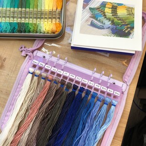 NEW!!!*** MINI Thread & Floss Organizer, A5 Zippered Binder Thread ...