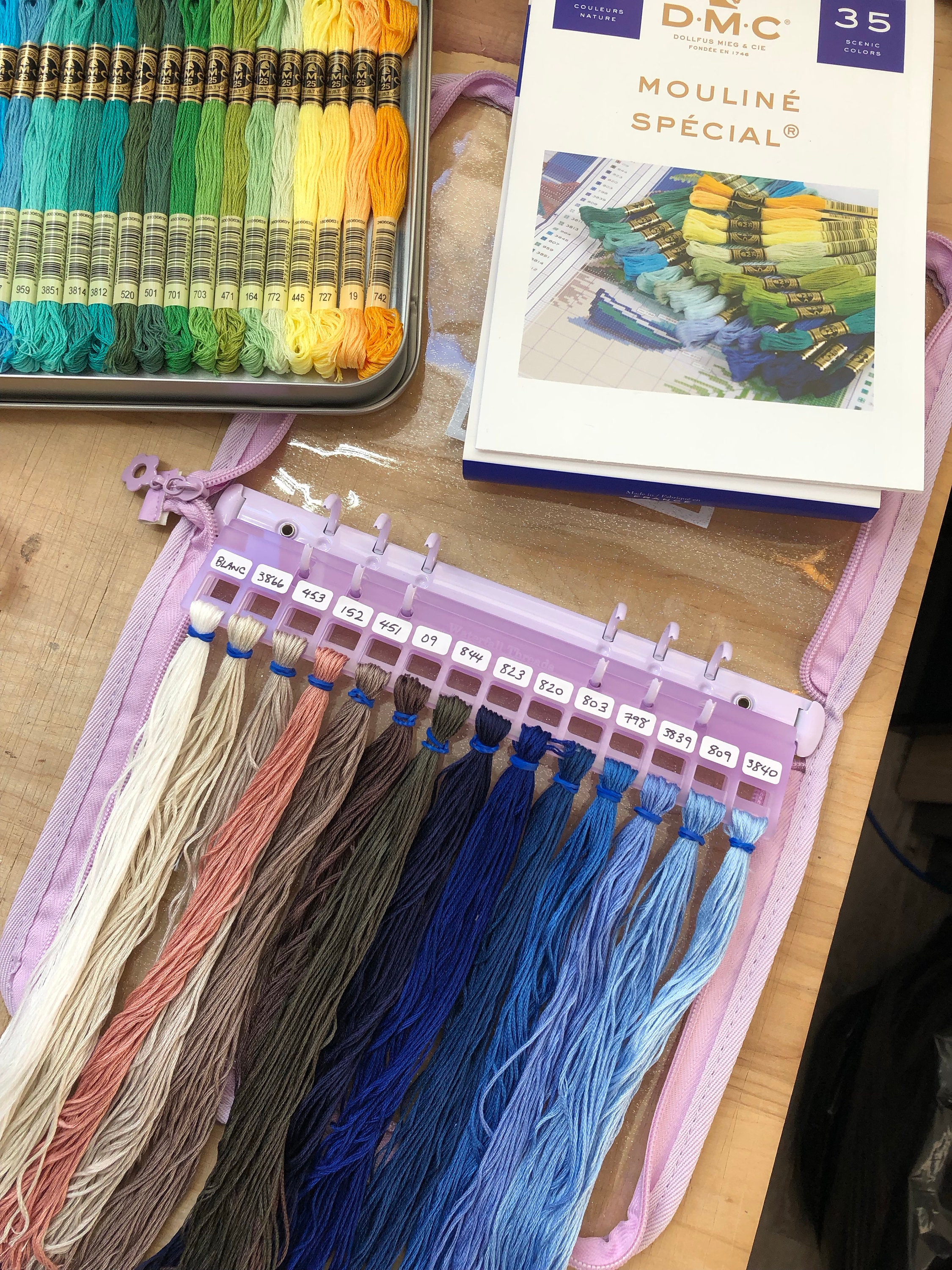 NEW!!!*** MINI Thread & Floss Organizer, A5 Zippered Binder Thread ...