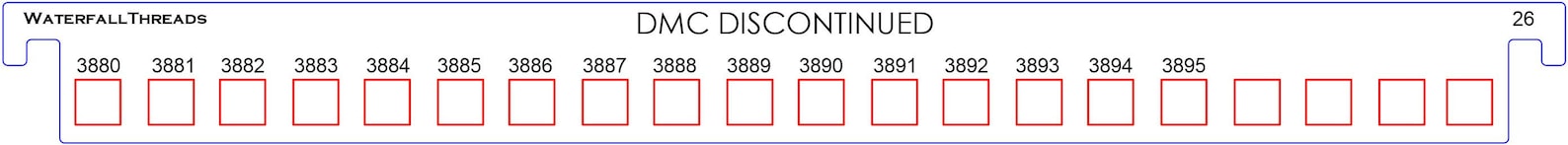 DMC DISCONTINUED Threads (#3880-3895) Hanging File Organizer, Hanging ...