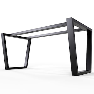 Table Legs, With Double Connecting Bar, Trapeizodal Shape TRIN2B8040 - Etsy