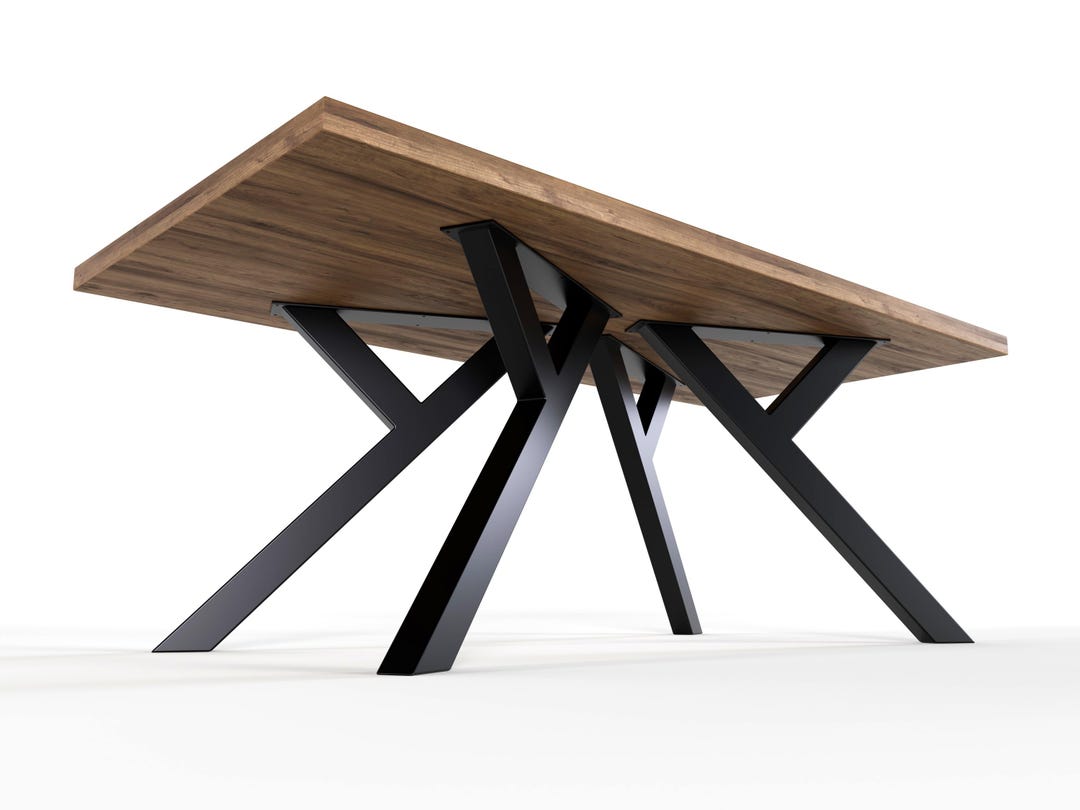 Metal Table Legs in Y Shape, Carbon Steel Industrial Table Legs, Modern ...