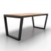 Table Legs, With Double Connecting Bar, Trapeizodal Shape TRIN2B8040 - Etsy