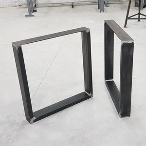 2x Industrial Table Pieds Metal Steel Legs, Table Legs, Iron Table Feet ...