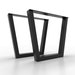 Table Legs, With Double Connecting Bar, Trapeizodal Shape TRIN2B8040 - Etsy