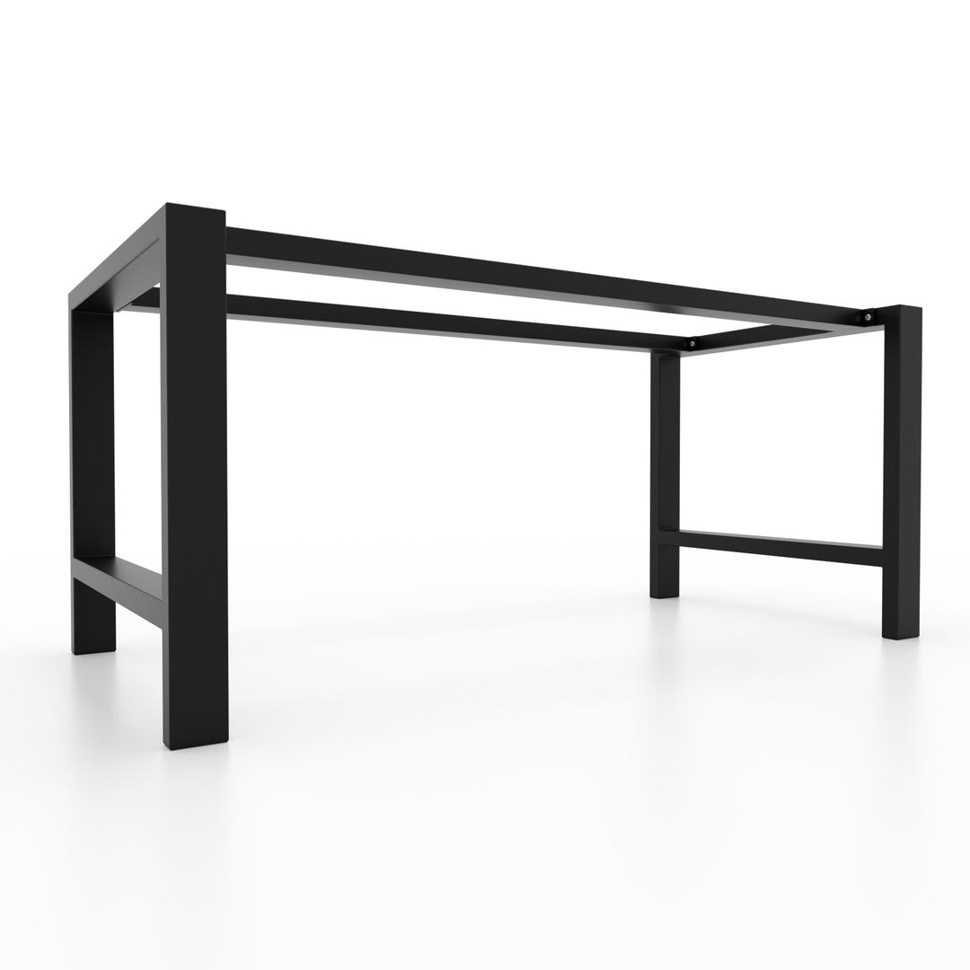 Table Structure With Double Central Bar, Table Legs, Table Feet - Model ...