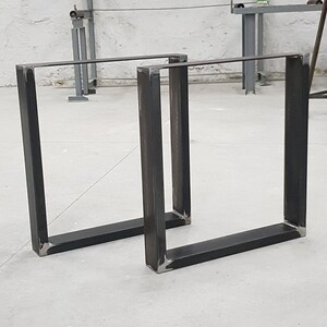 2x Industrial Table Pieds Metal Steel Legs, Table Legs, Iron Table Feet ...