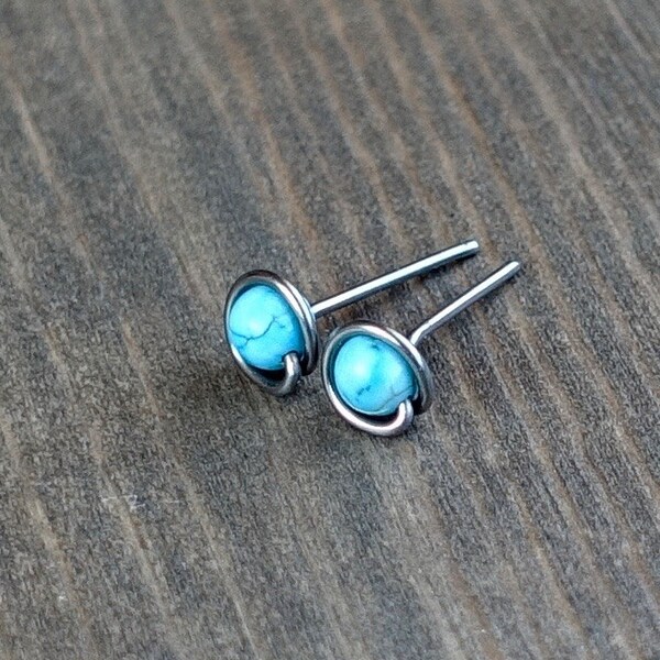 Tiny Turquoise Ring - Etsy