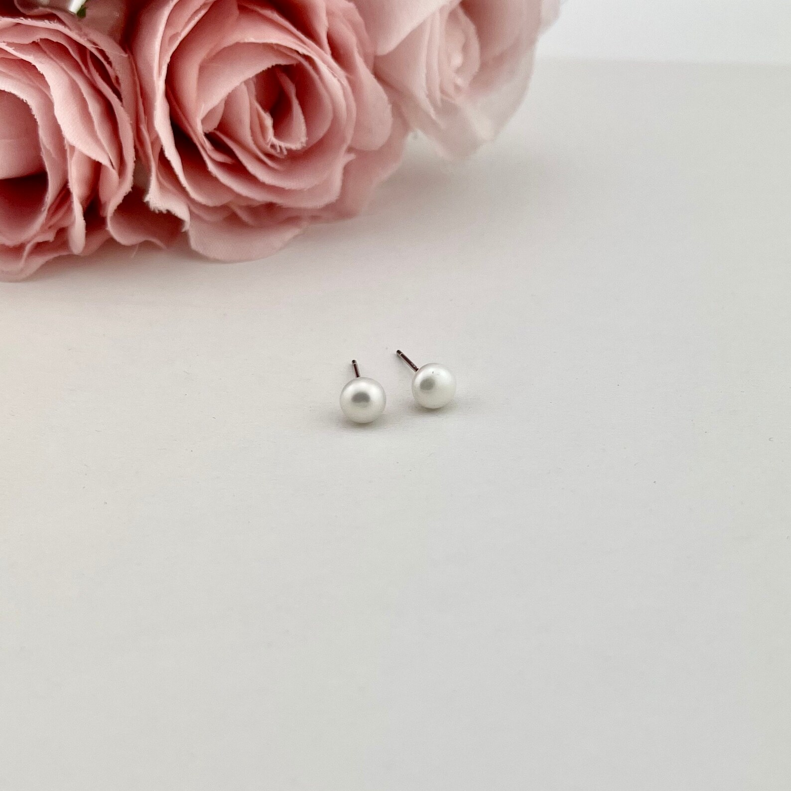 Pearl Ear Jacket Earring Pearl Studs With Ear Pearl Ear Jacket Wedding ...