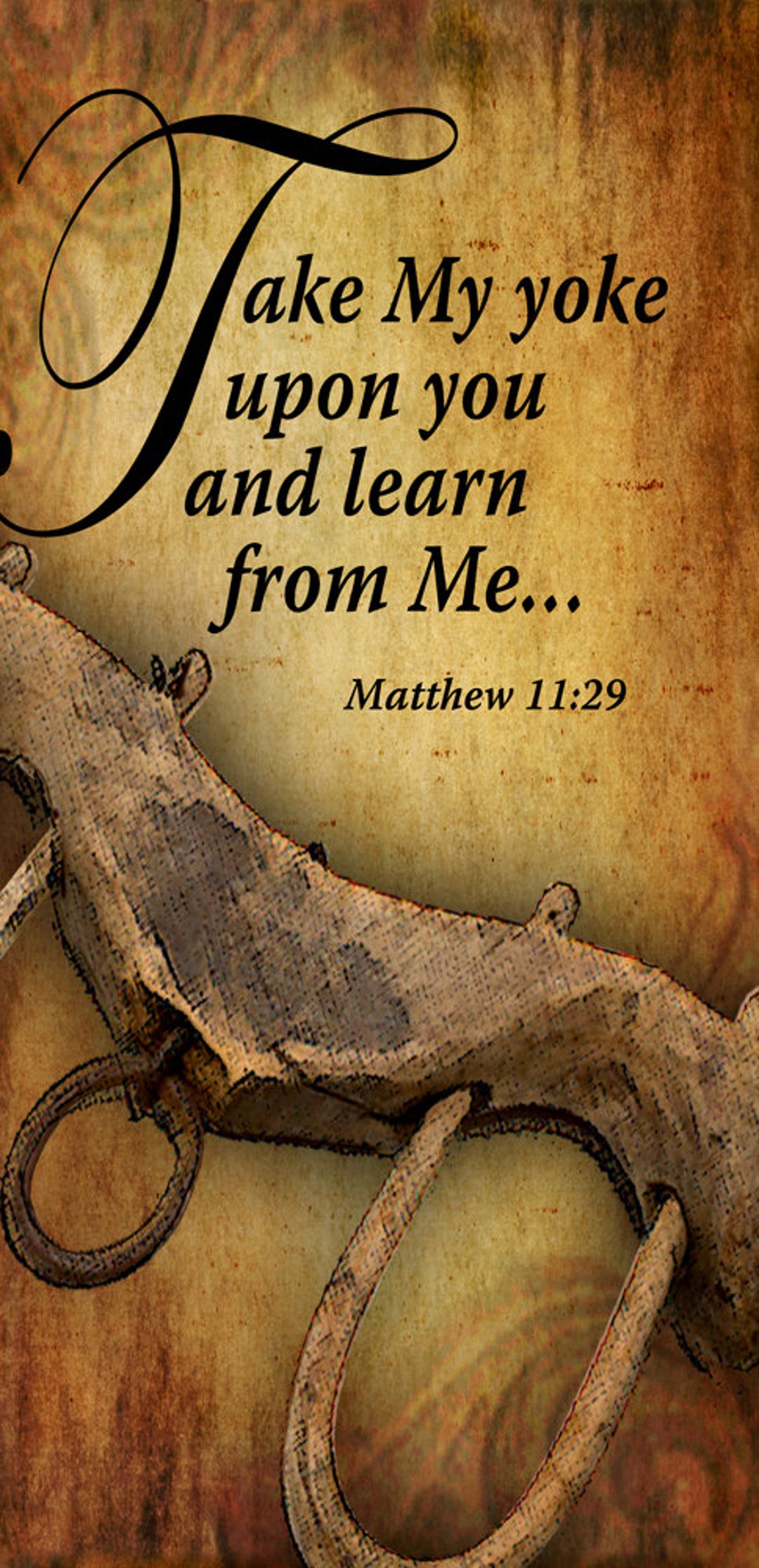 Take My Yoke Upon You and Learn / Church or Personal Banners for Your ...
